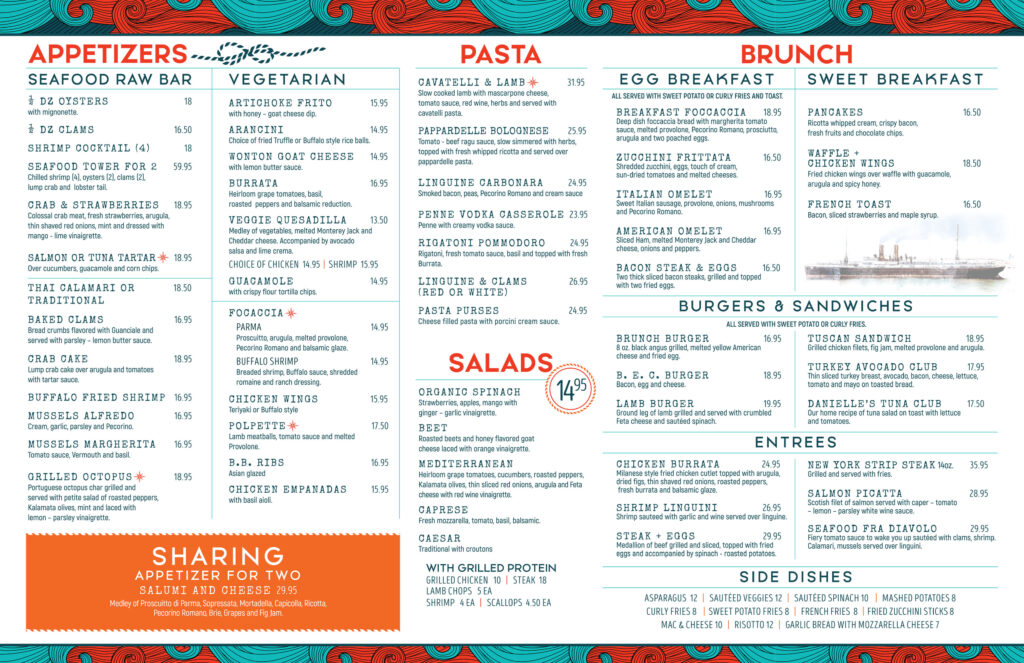 Brunch Menu - Blue Restaraunt